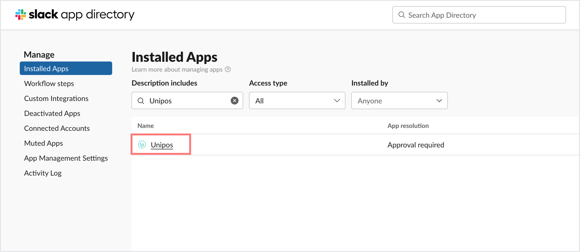 How to unlink Slack – Unipos Support
